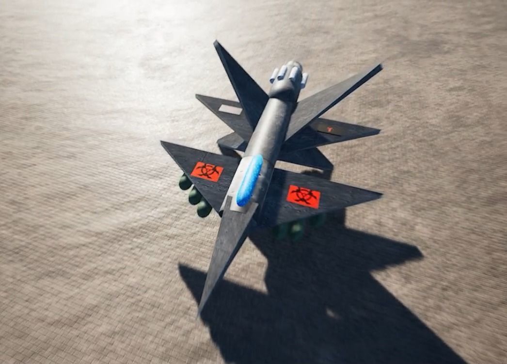 Vampire Faction Razor Bombing Plane Static Cubes free 3D model | CGTrader
