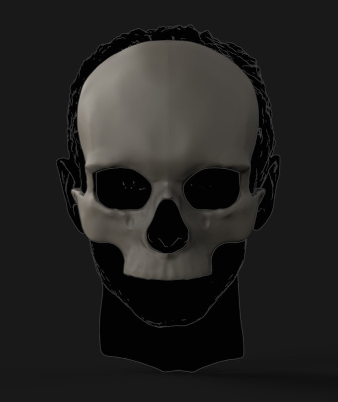 Skull mask free 3D model 3D printable | CGTrader