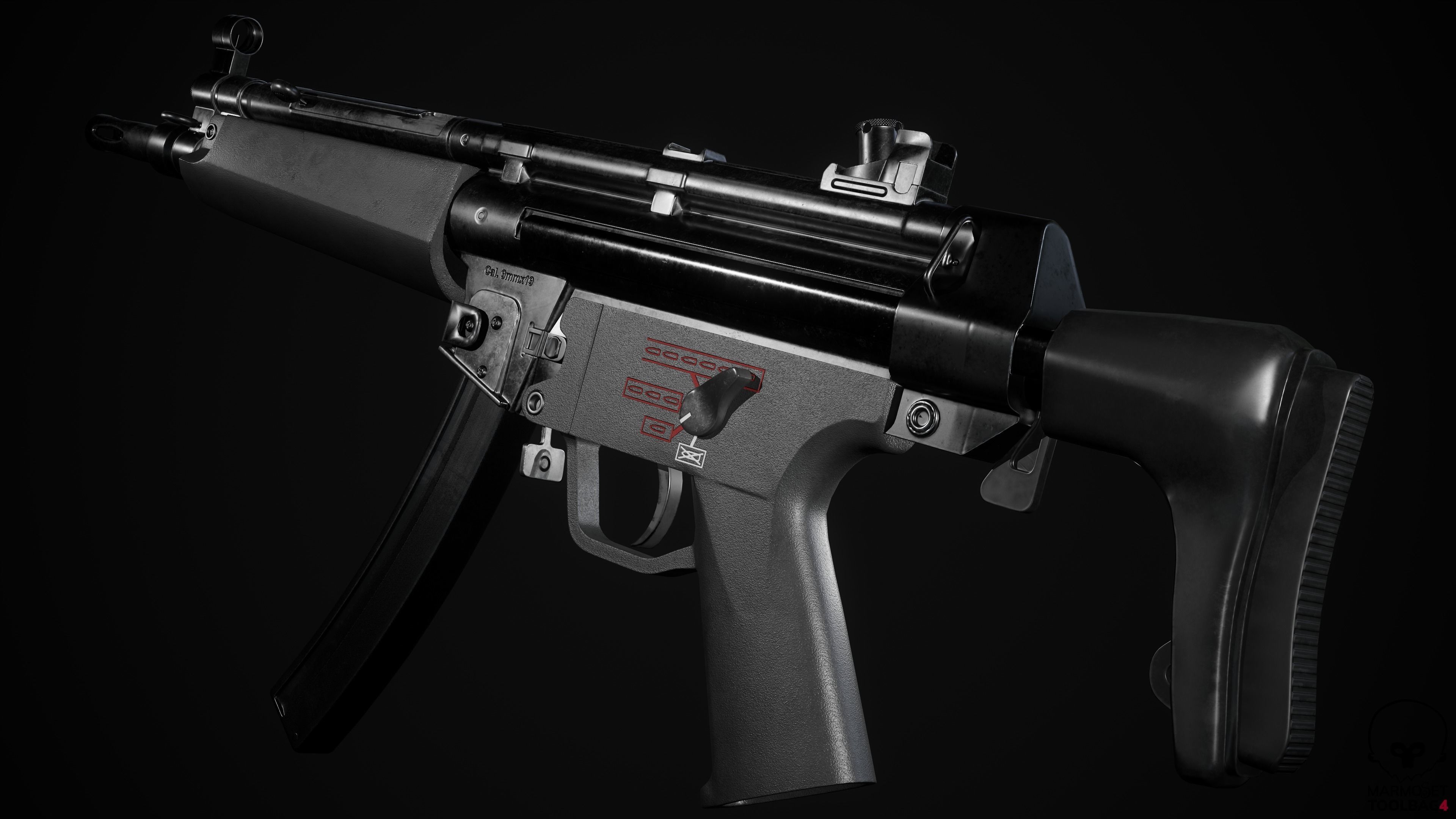 3D model MP5 SMG VR / AR / low-poly | CGTrader