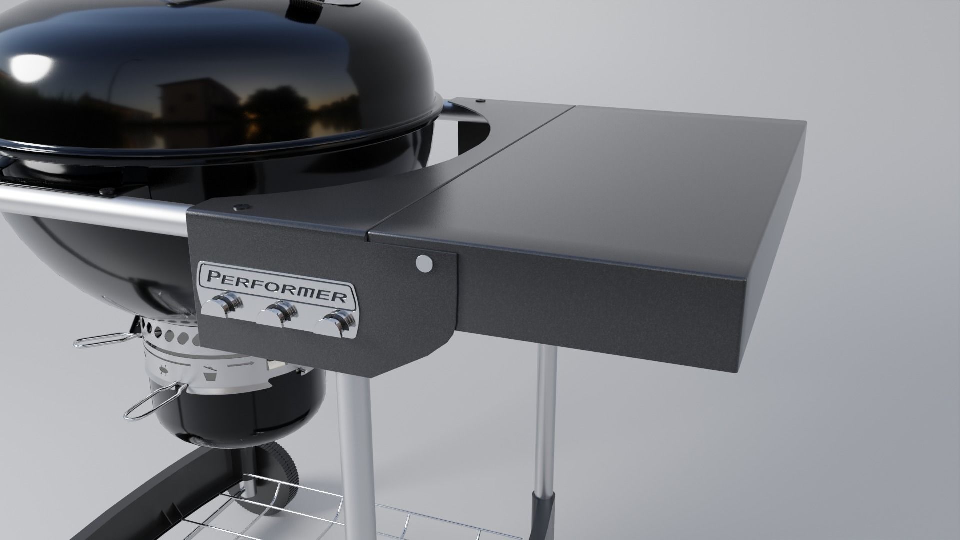 Barbecue Weber Performer 3D model | CGTrader