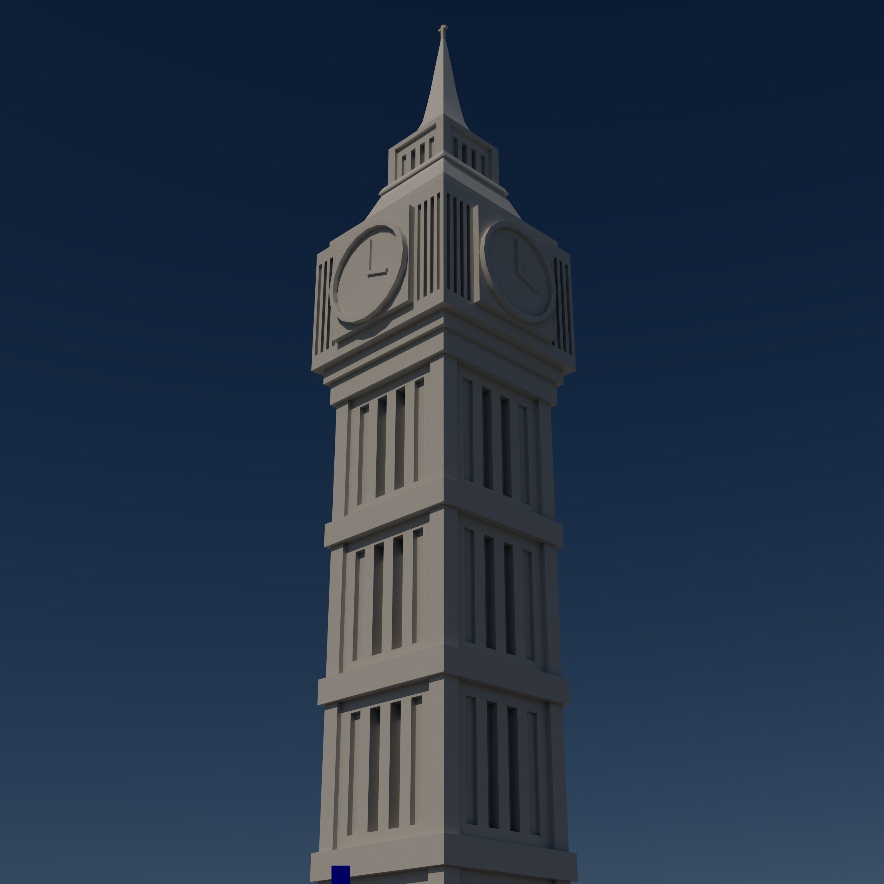 3D model Elizabeth Tower - Big Ben VR / AR / low-poly | CGTrader