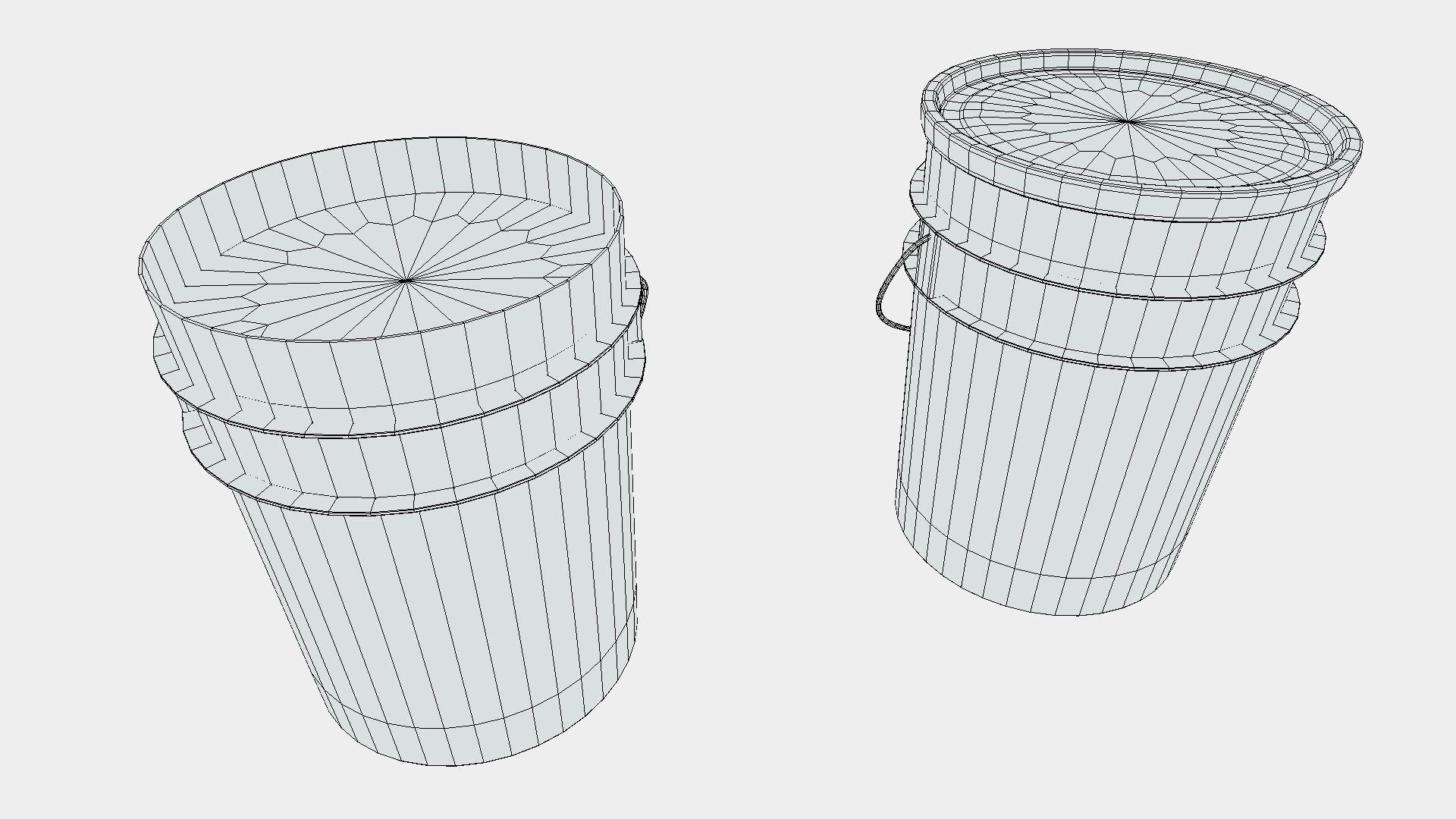 3D model Paint Bucket VR / AR / low-poly | CGTrader