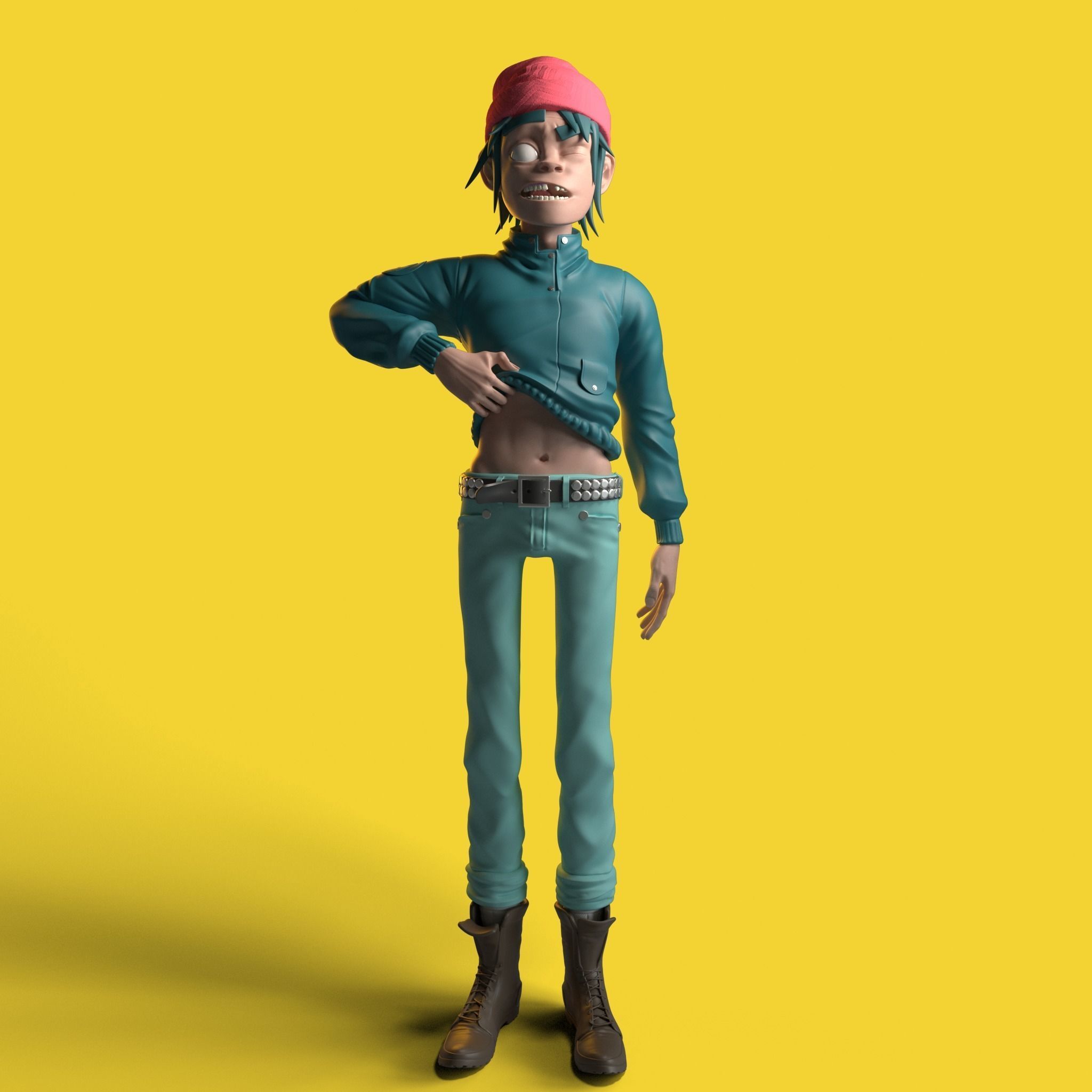Gorillaz - 2D 3D model 3D printable | CGTrader