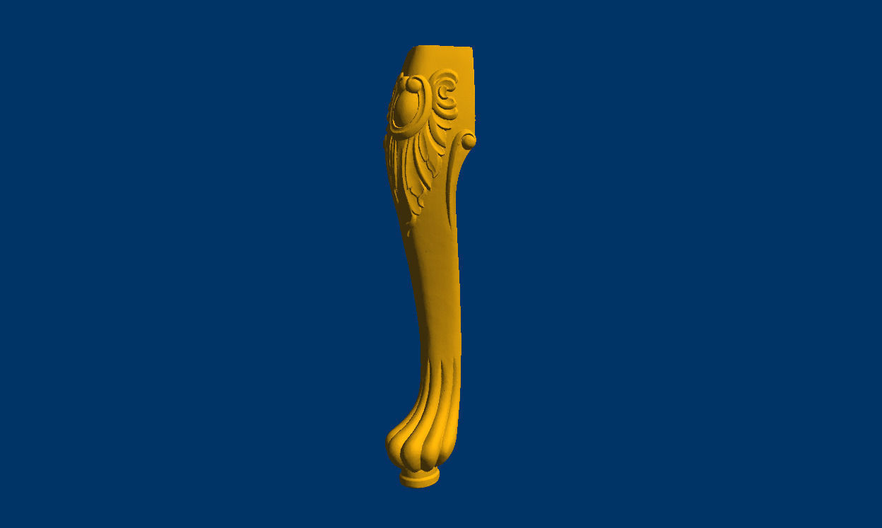 Furniture Legs 3d STL Model Relief for CNC free 3D model 3D printable ...