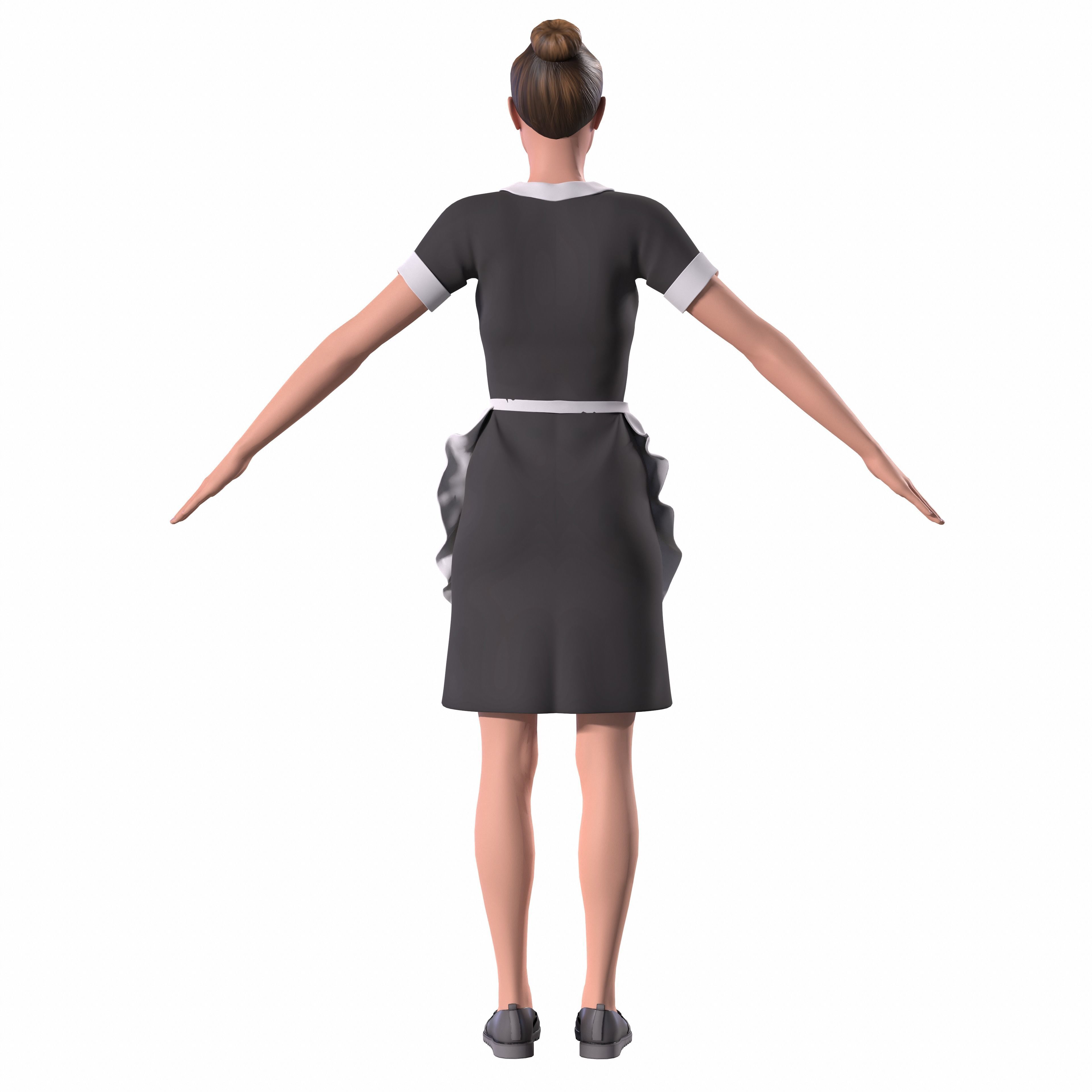 Housemaid maid free VR / AR / low-poly 3D model | CGTrader