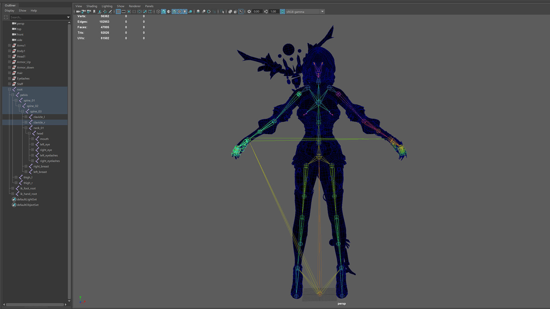 3D model Dark Wizard VR / AR / low-poly rigged animated | CGTrader