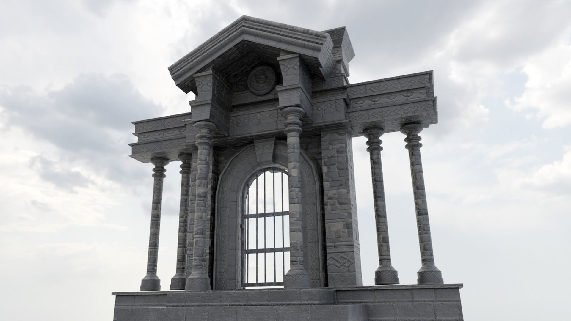3D model Roman Door VR / AR / low-poly | CGTrader