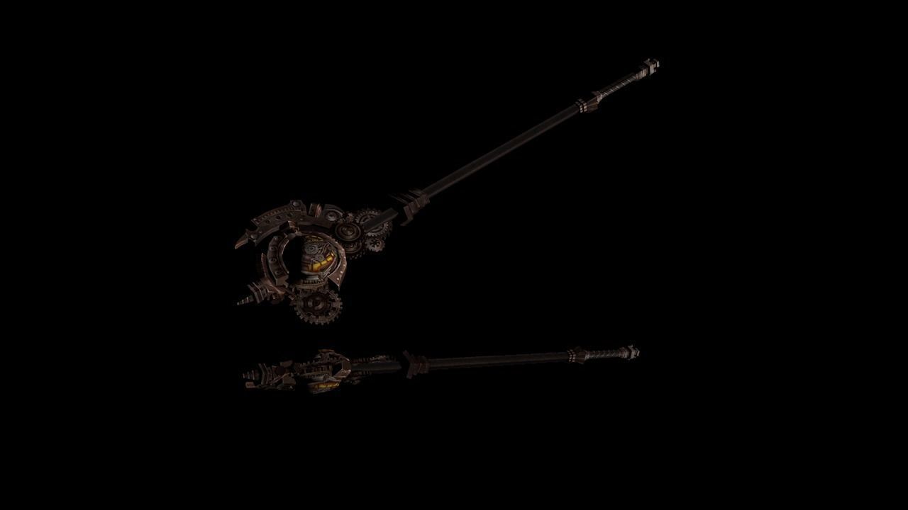 Steampunk Scepter 3D model | CGTrader