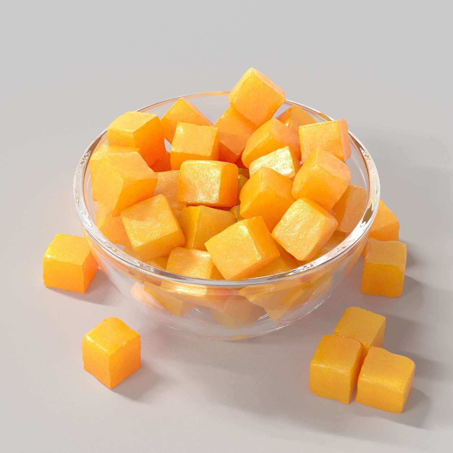 Mango cube 3D model | CGTrader