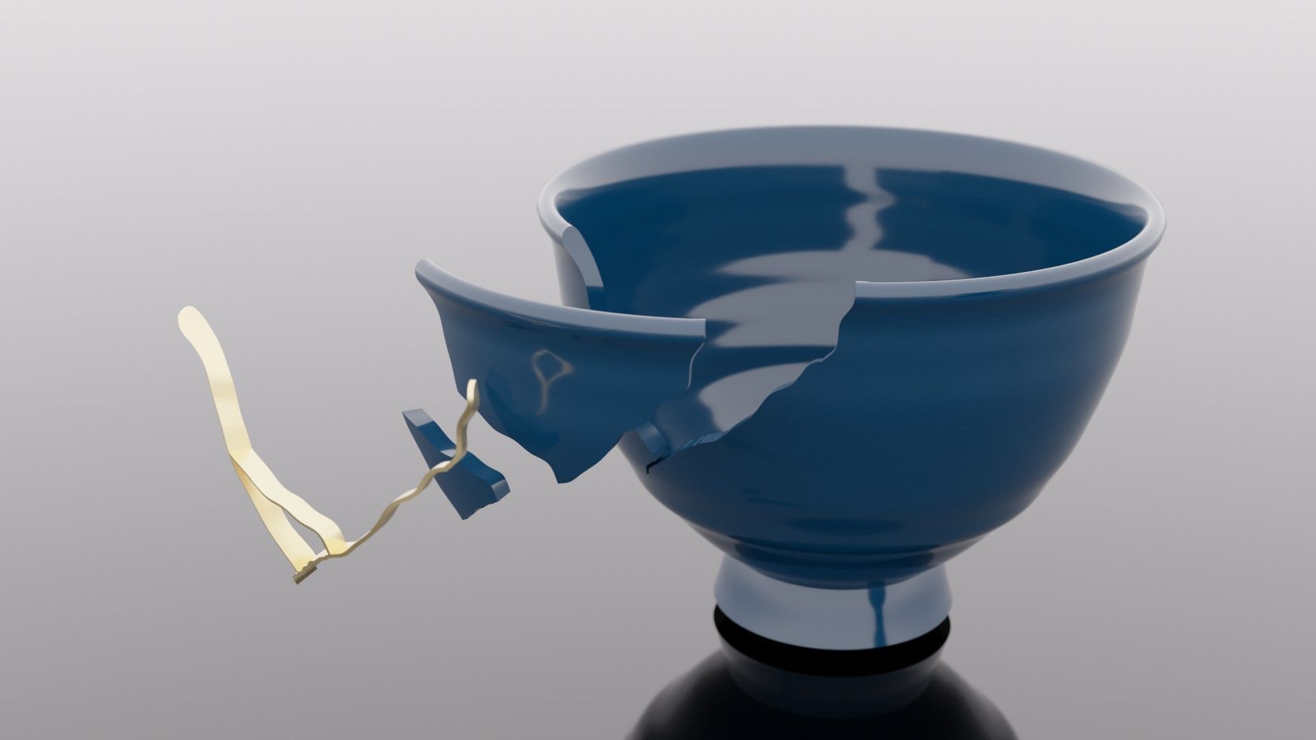 Kintsugi Tea Bowls - Japan Collection 3D model | CGTrader