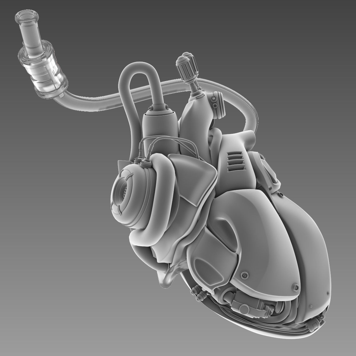 Artificial cyber heart 3D model | CGTrader