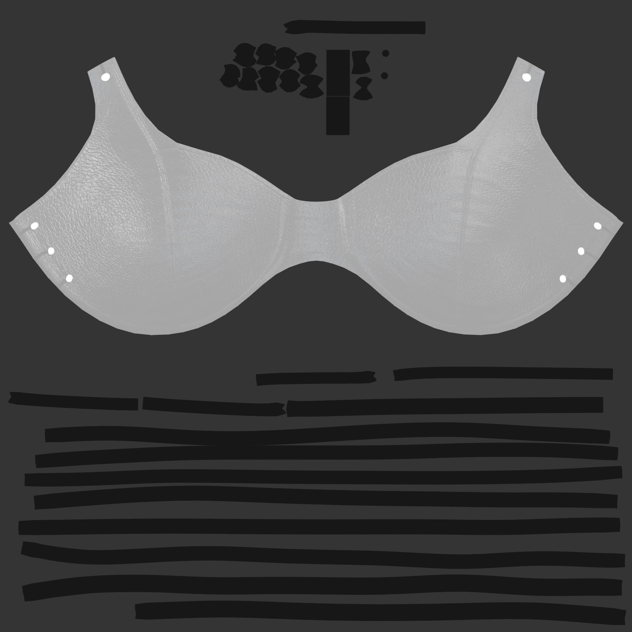 3D model Leather Bra Top VR / AR / low-poly | CGTrader