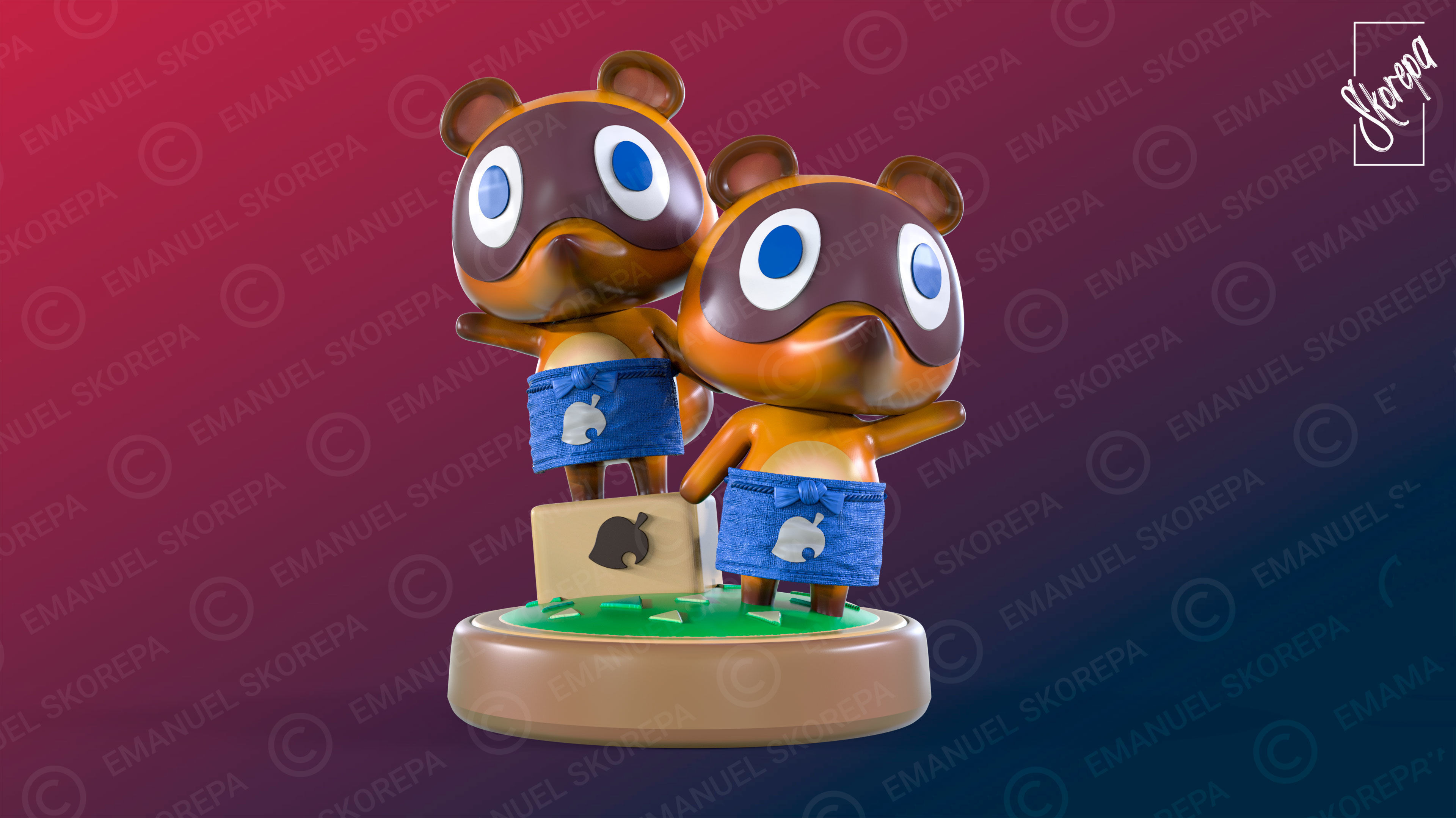 TIMMY AND TOMMY - ANIMAL CROSSING 3D model 3D printable | CGTrader