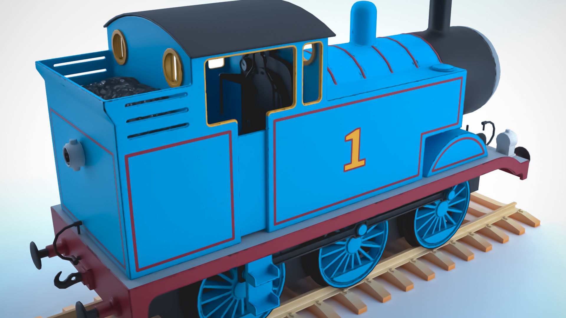 Thomas Train 3D model 3D printable | CGTrader
