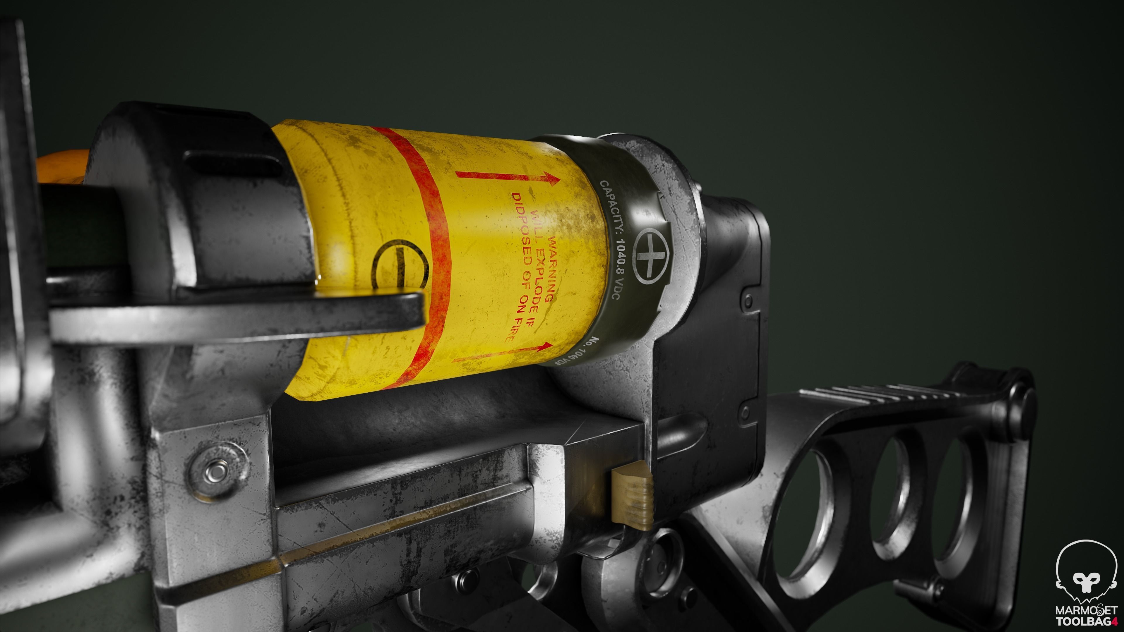 3D model Fallout AER9 Laser Rifle VR / AR / low-poly | CGTrader