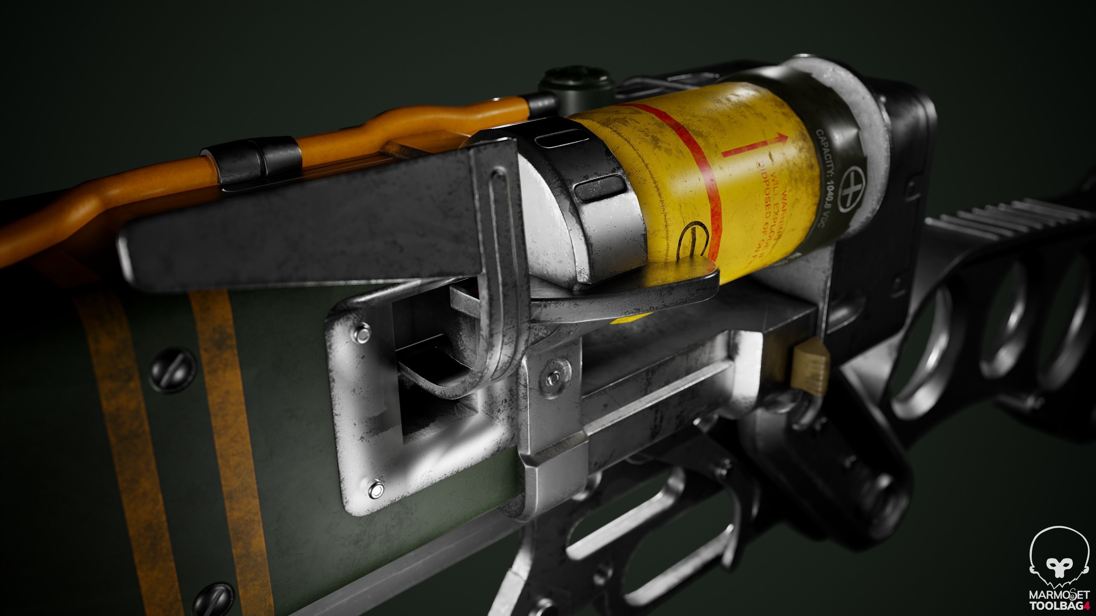 3D model Fallout AER9 Laser Rifle VR / AR / low-poly | CGTrader