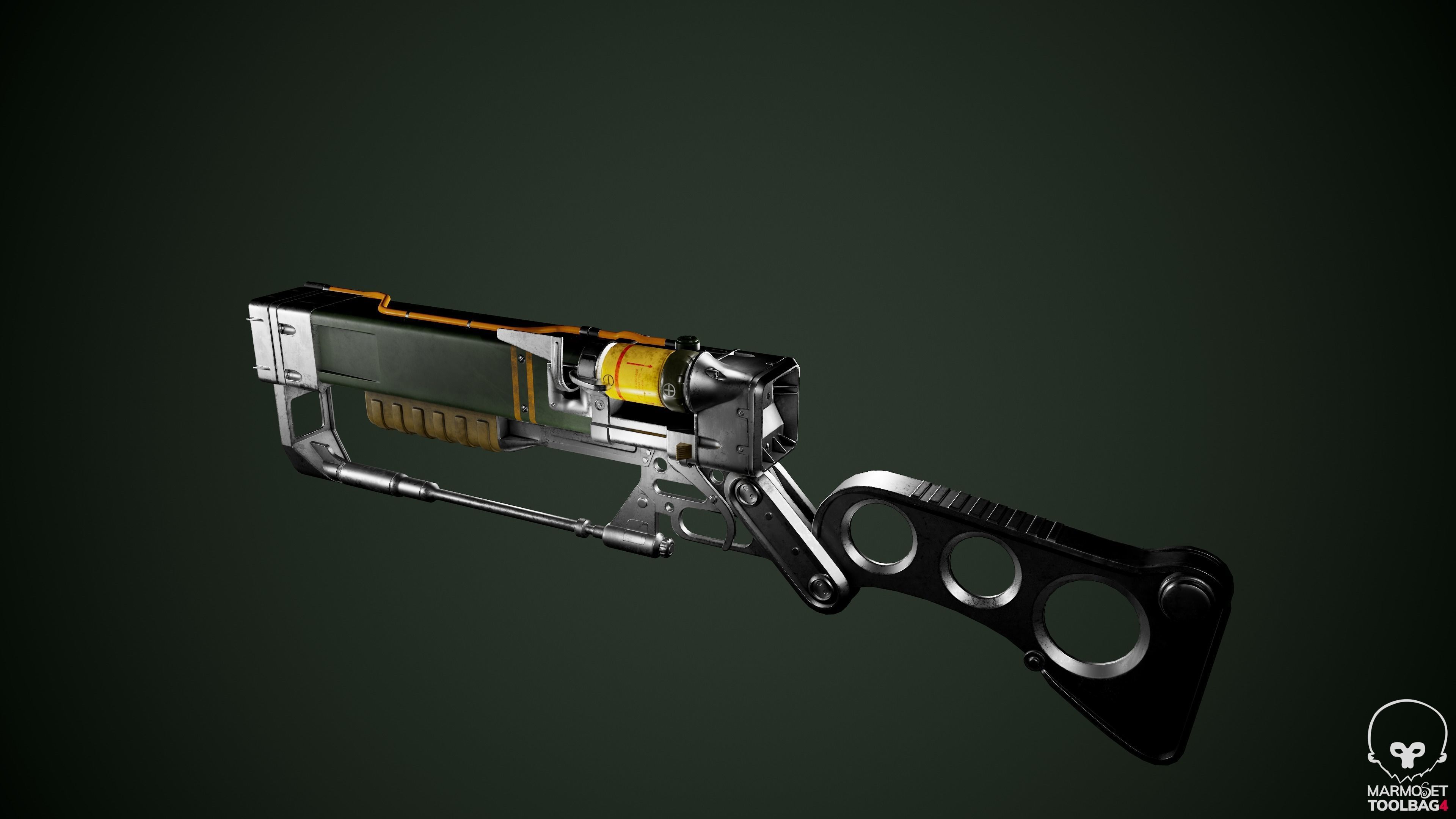 3D model Fallout AER9 Laser Rifle VR / AR / low-poly | CGTrader