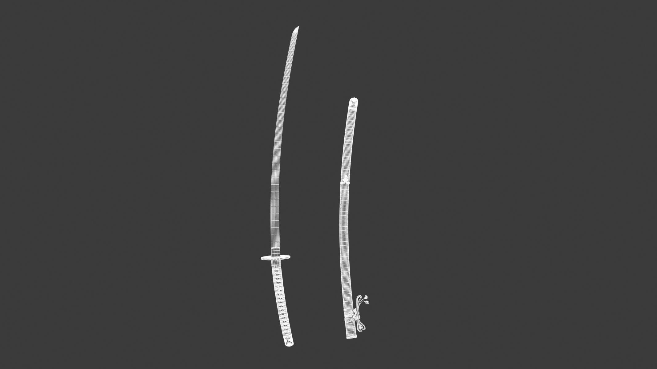 Tachi Sword 3D model | CGTrader