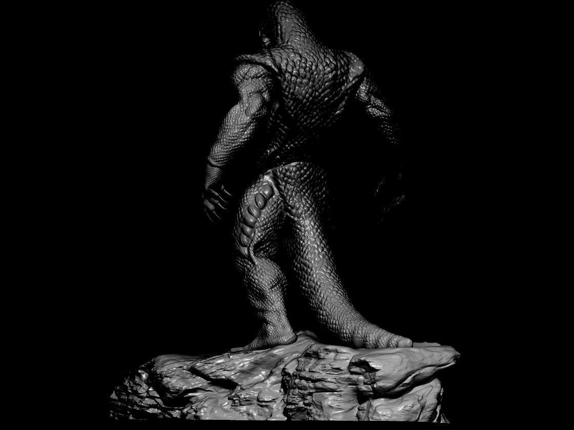 Lizardman 3d print model lizard 3D model | CGTrader