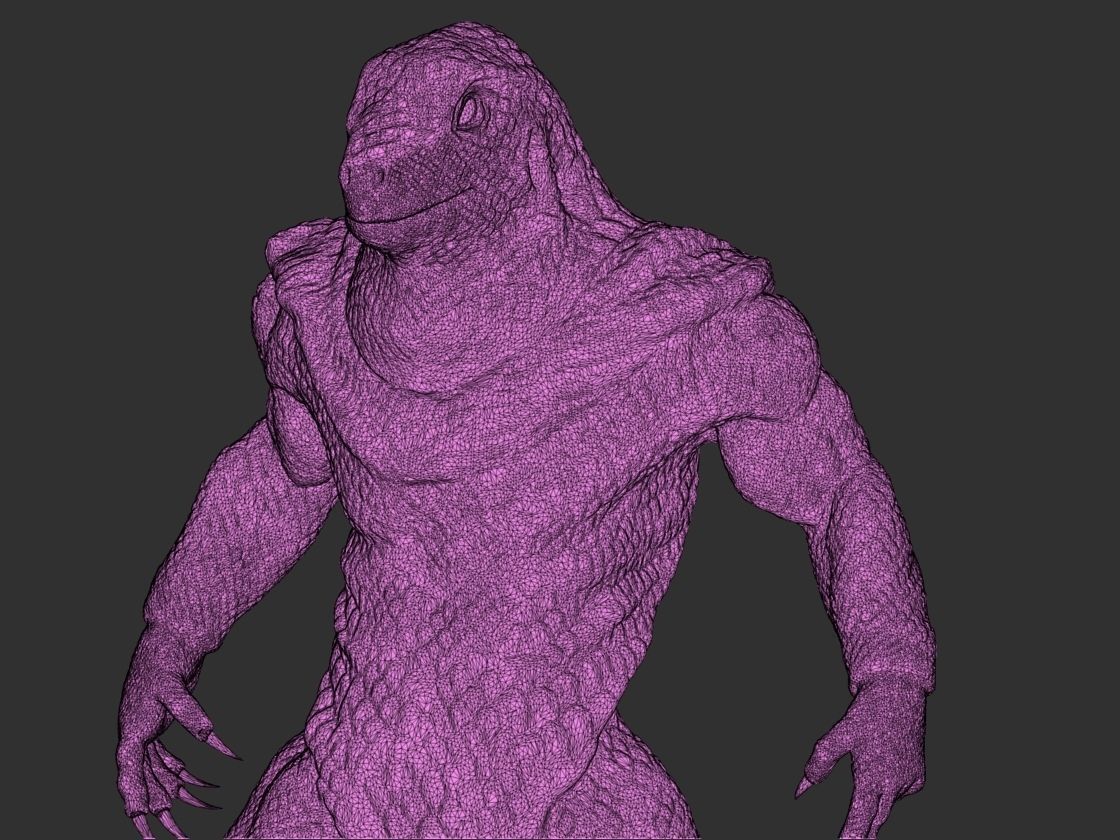 Lizardman 3d print model lizard 3D model | CGTrader