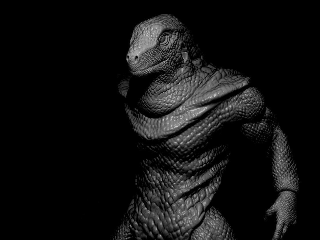 Lizardman 3d print model lizard 3D model | CGTrader