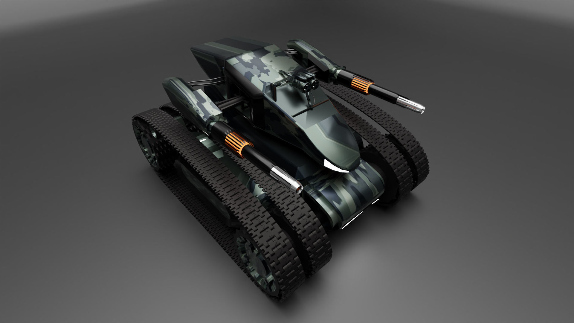 Cyber Tank 3D model animated | CGTrader