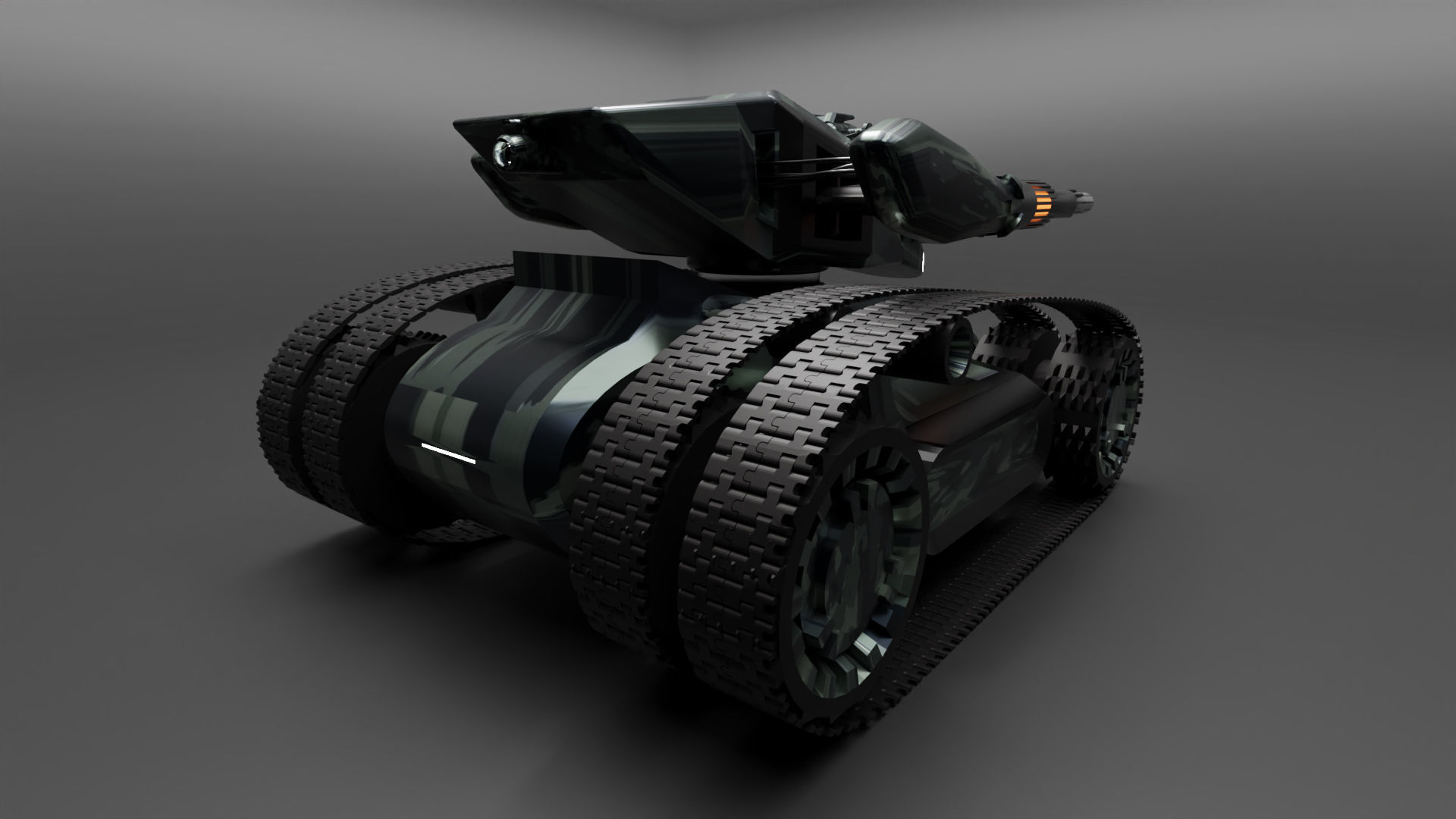 Cyber Tank 3D model animated | CGTrader