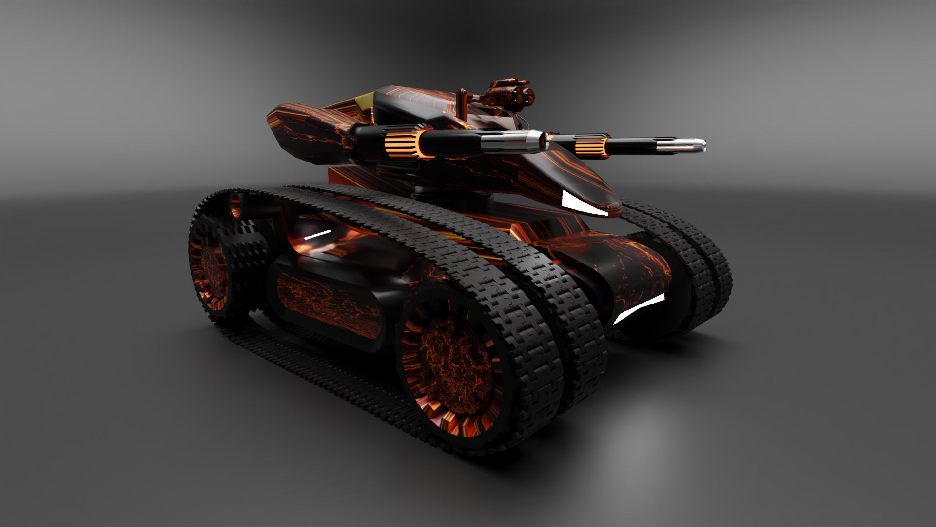 Cyber Tank 3D model animated | CGTrader