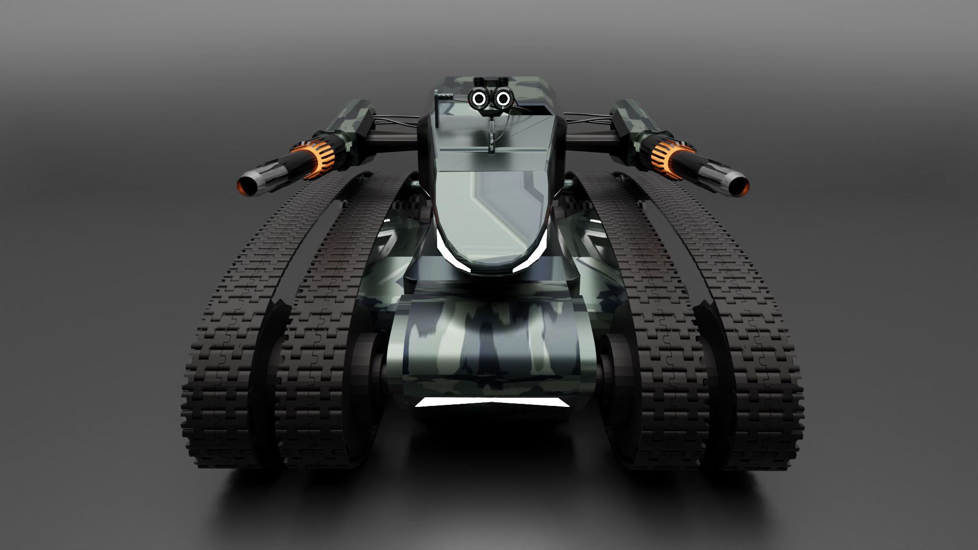 Cyber Tank 3D model animated | CGTrader