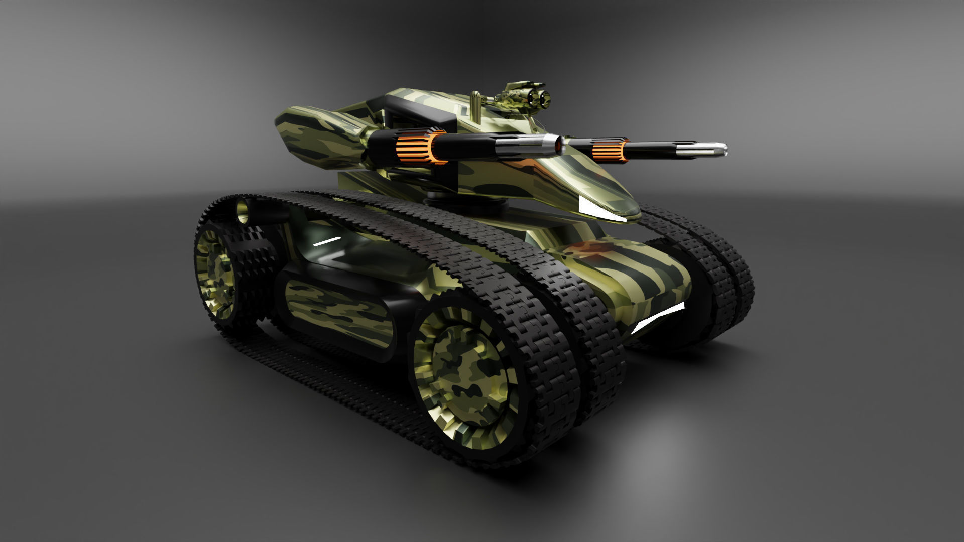 Cyber Tank 3D model animated | CGTrader