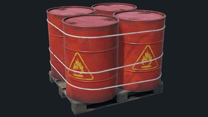 3D model Barrels stack VR / AR / low-poly | CGTrader