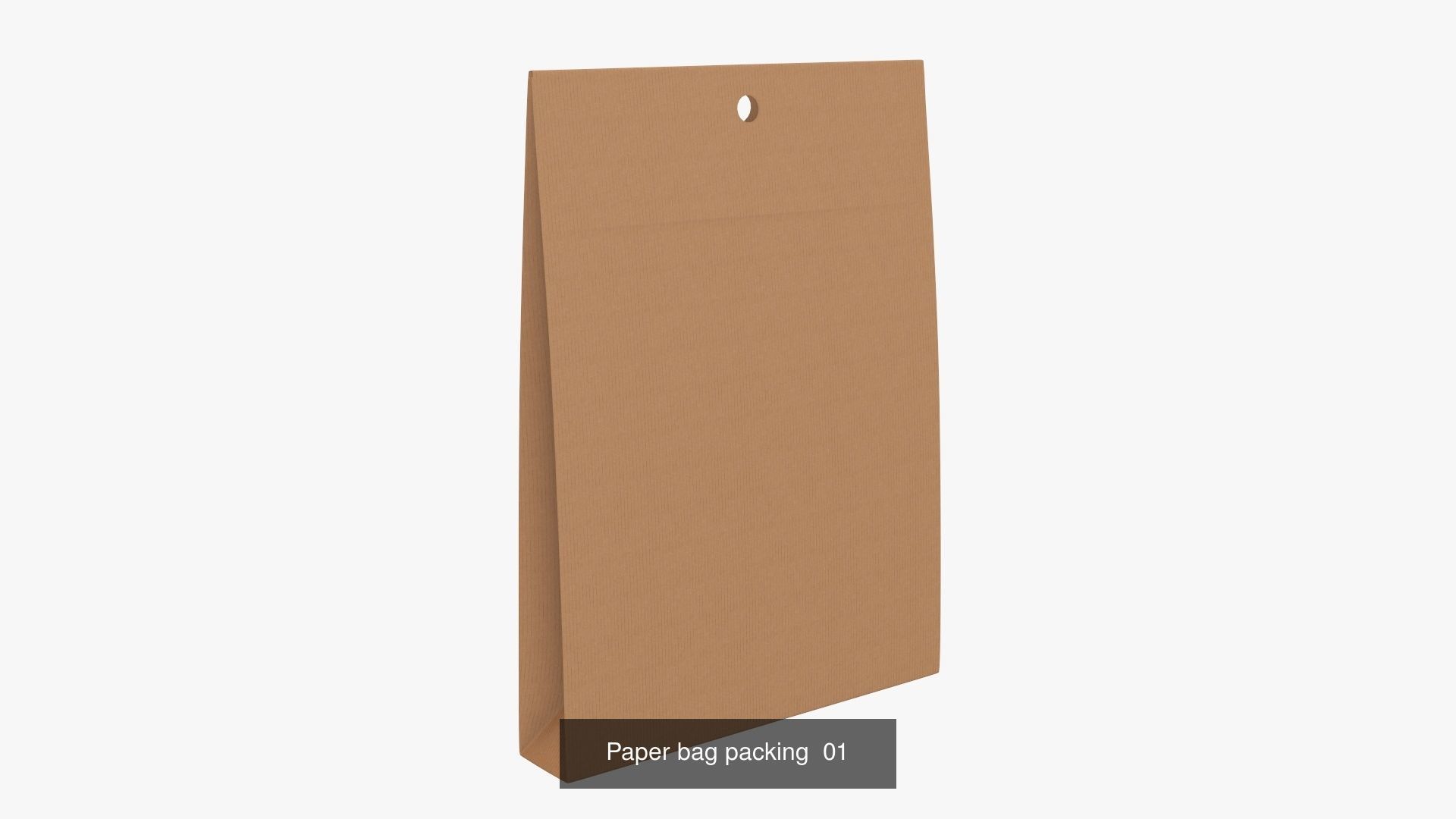 Cardboard corrugated boxes paper bag food pouch bag 3D Model Collection ...