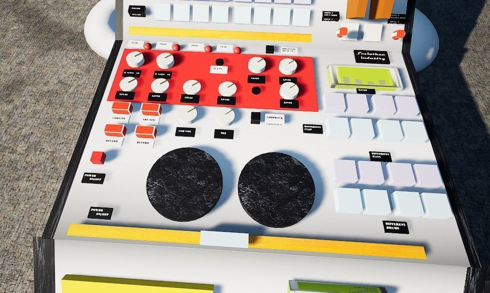 Leviathan Industry DJ Mixing Console LMI6H Static Cubes free 3D model ...