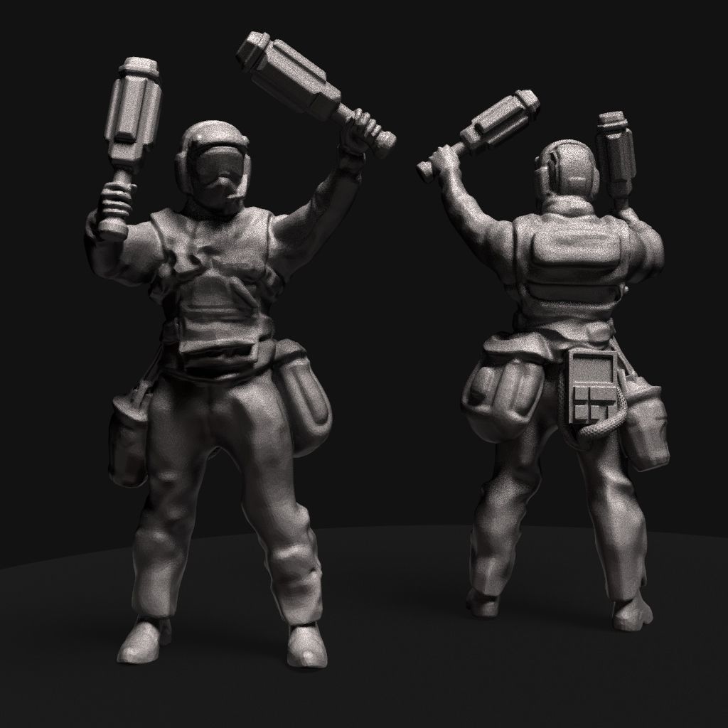 Crew- MechbaySignalsCrew 3D model 3D printable | CGTrader