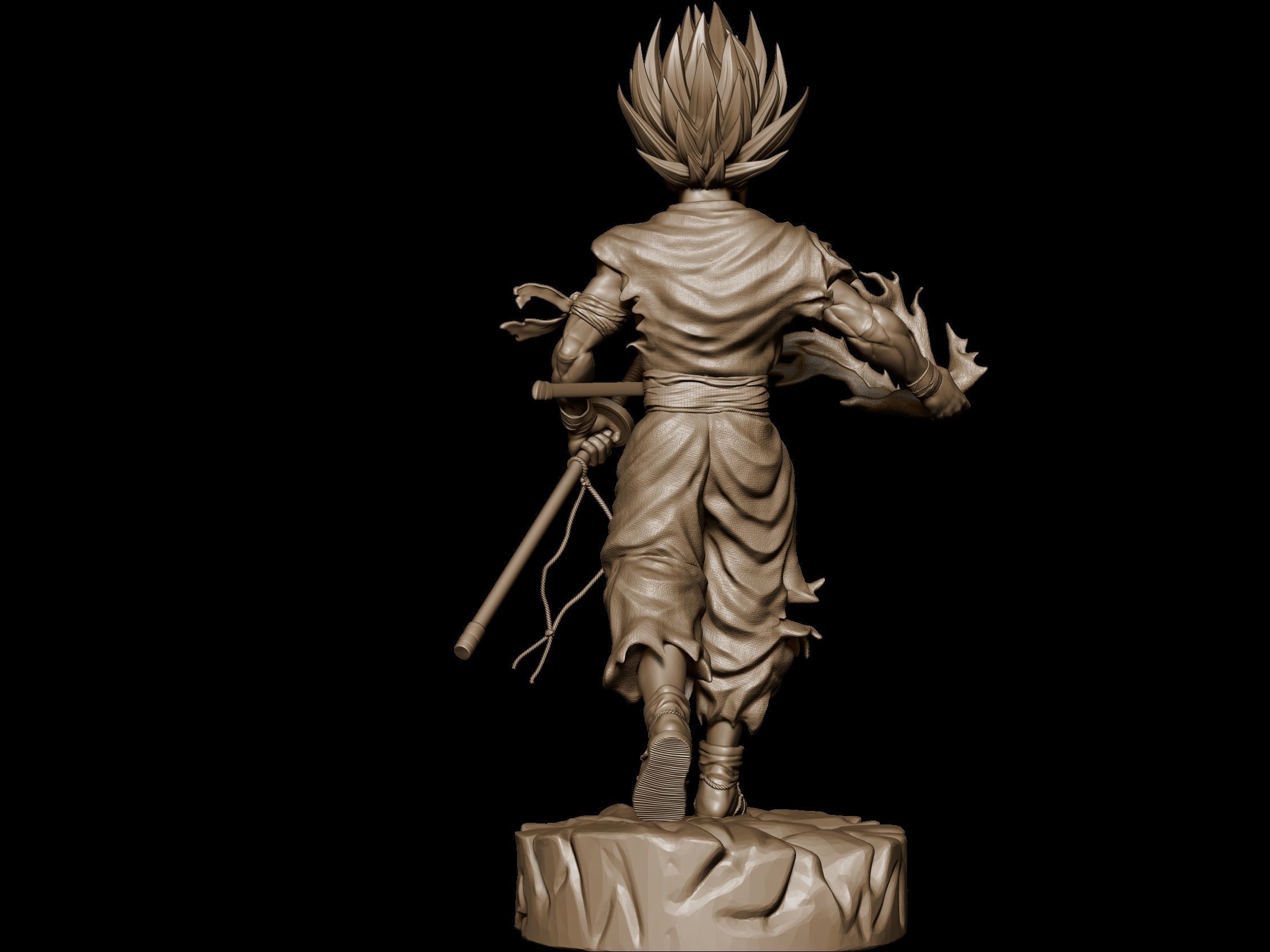 Gohan samurai 3D model 3D printable | CGTrader