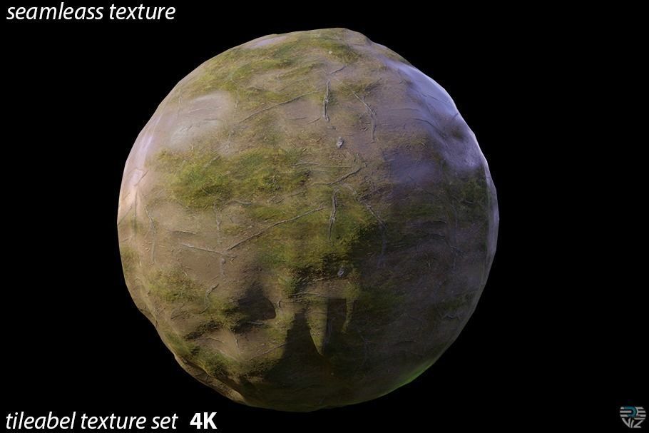 Texture PBR Texture Grass Mud Puddles VR / AR / low-poly | CGTrader