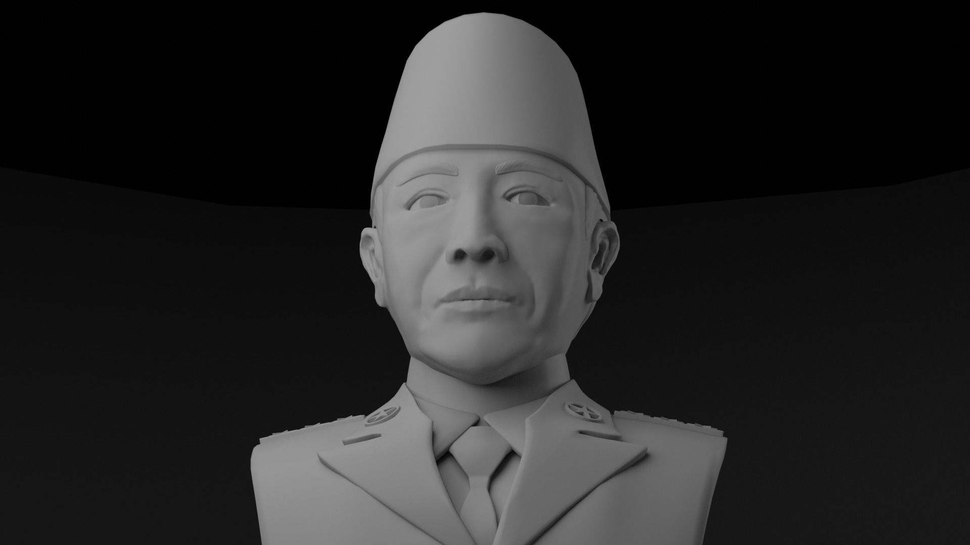 President Soekarno 3D model | CGTrader
