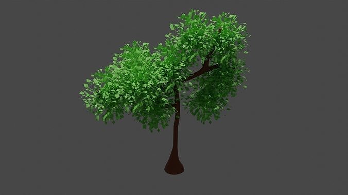 3D model Low poly Tree willow VR / AR / low-poly | CGTrader