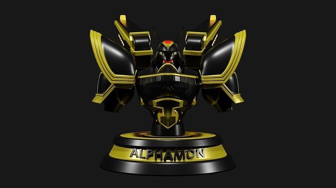 Alphamon 3D 3D model 3D printable | CGTrader