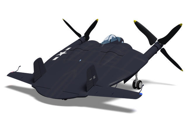 XF5U flying pancake 3D model | CGTrader