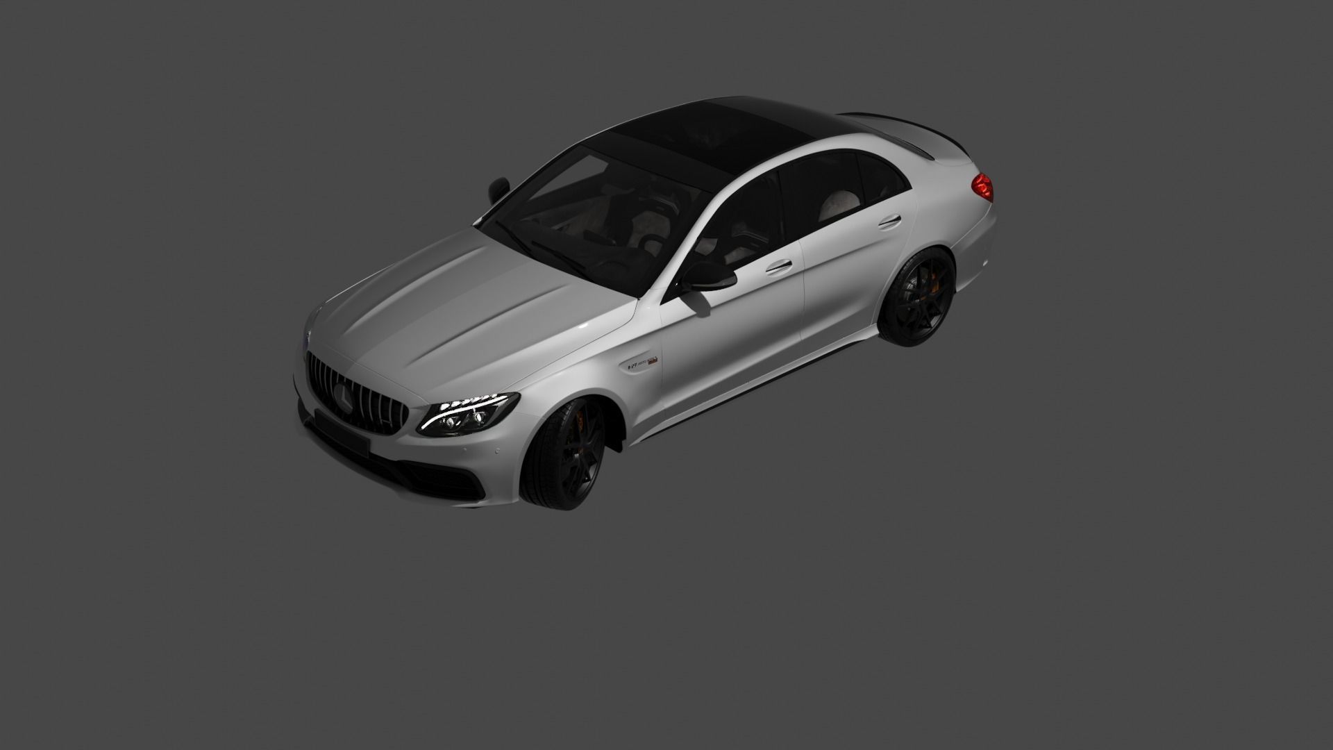 Mercedes C63 S Rigged free 3D model rigged | CGTrader