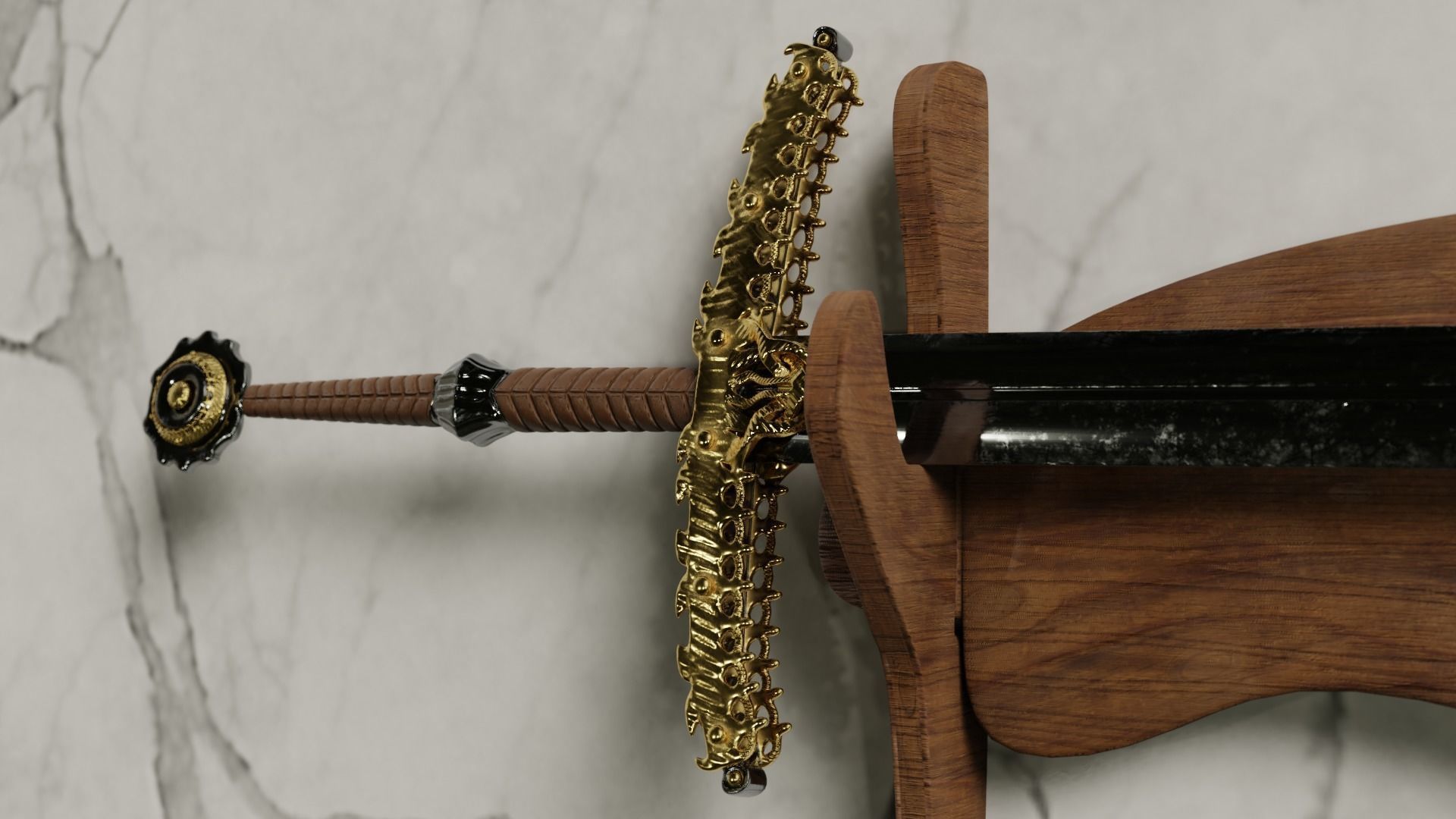 Highly Detailed Sword 3D model | CGTrader