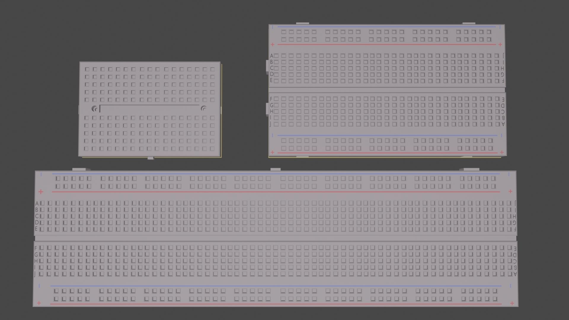 3D model Breadboard Pack VR / AR / low-poly | CGTrader