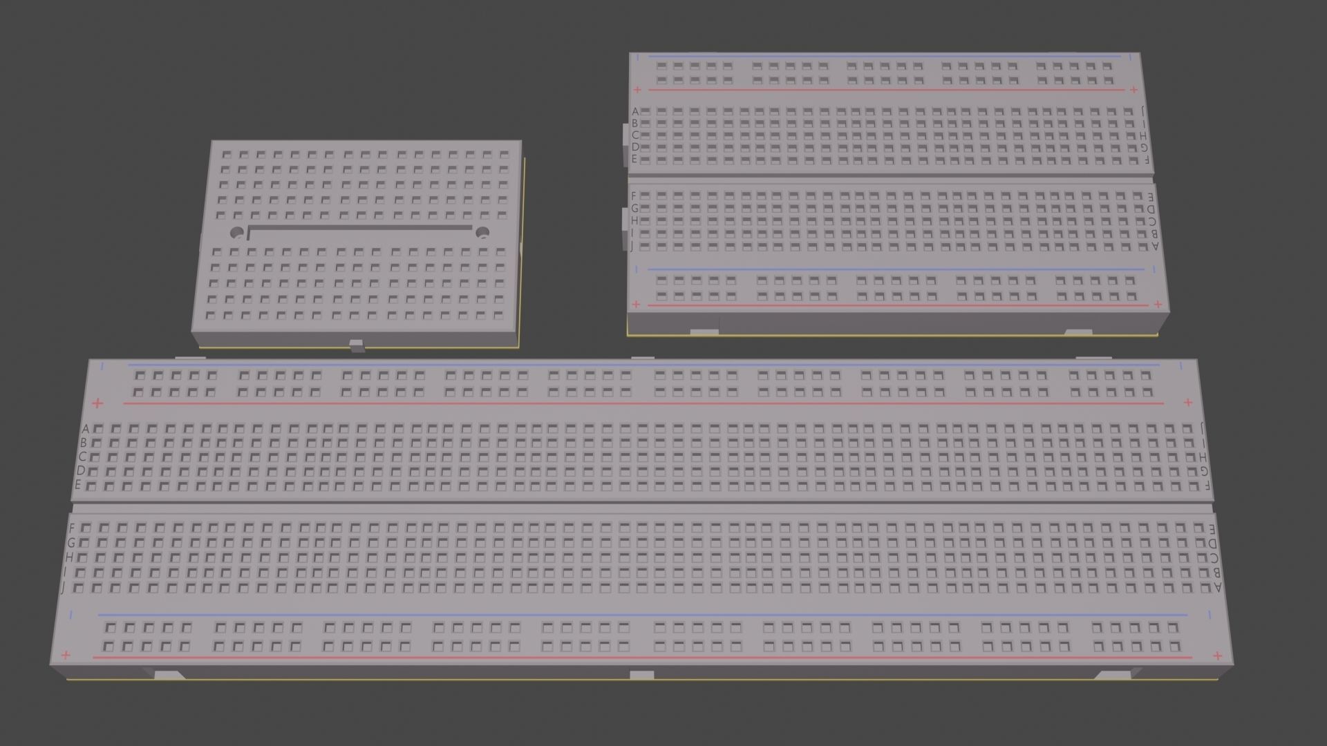 3D model Breadboard Pack VR / AR / low-poly | CGTrader