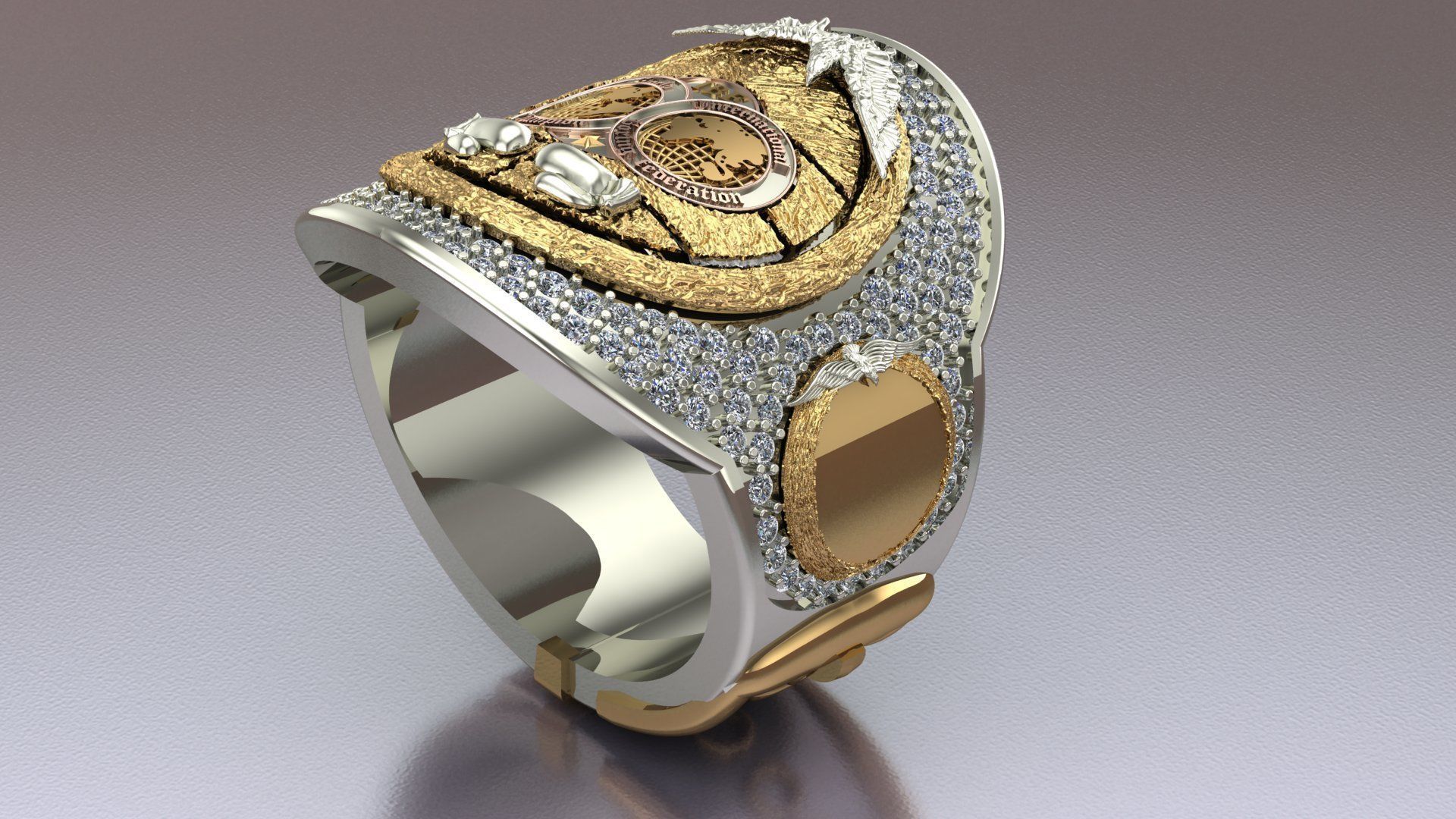 Boxing Belt ring 3D model 3D printable | CGTrader