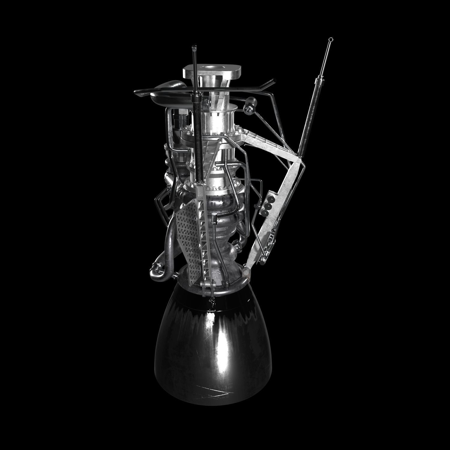 SpaceX Raptor Engine 3D model | CGTrader