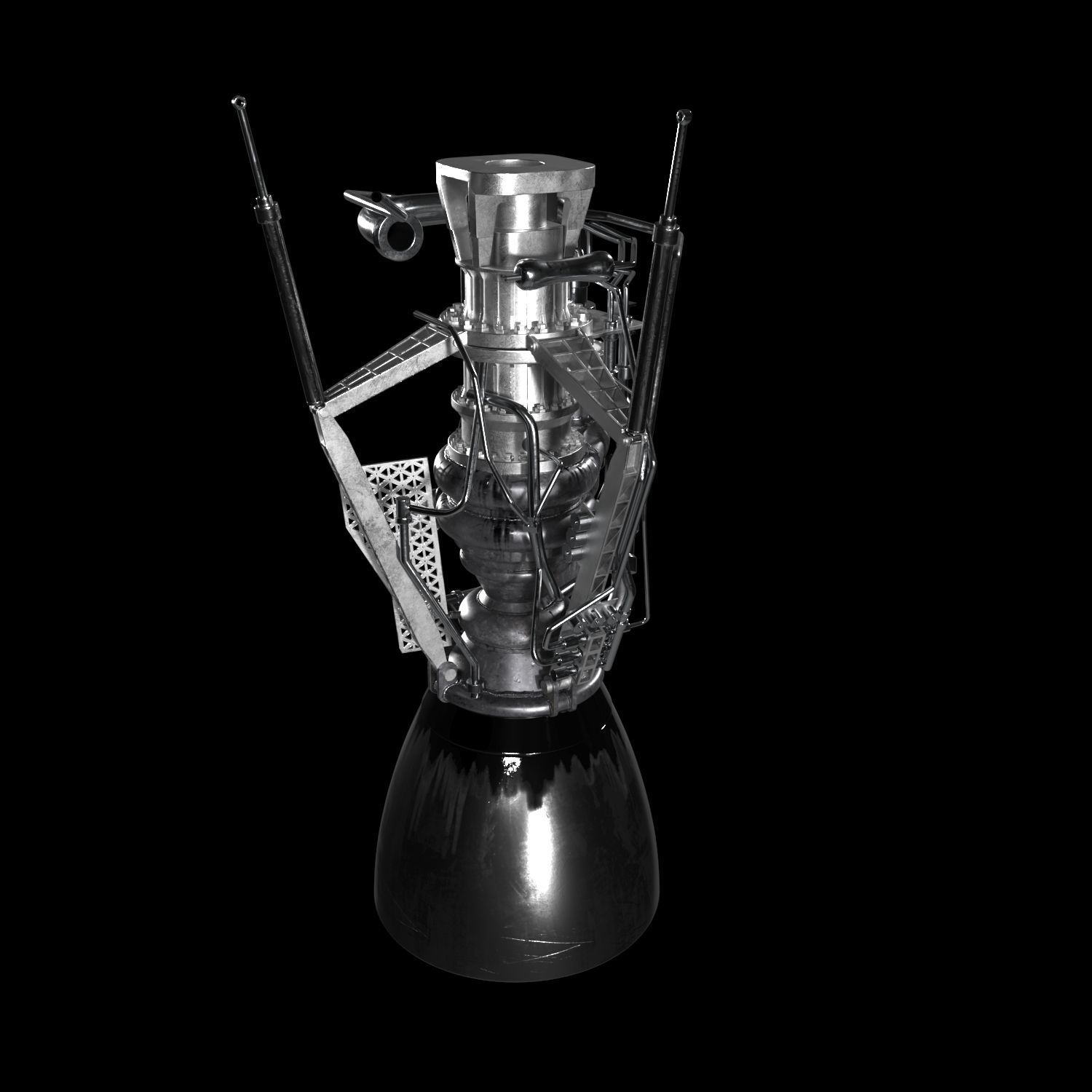SpaceX Raptor Engine 3D model | CGTrader