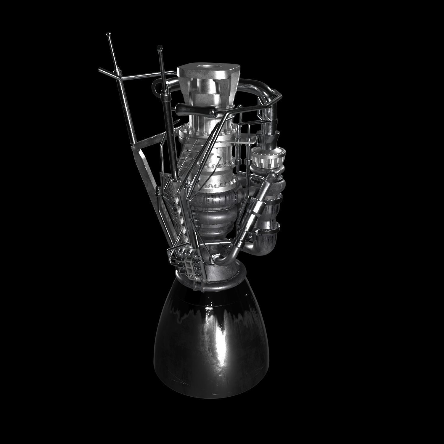 SpaceX Raptor Engine 3D model | CGTrader