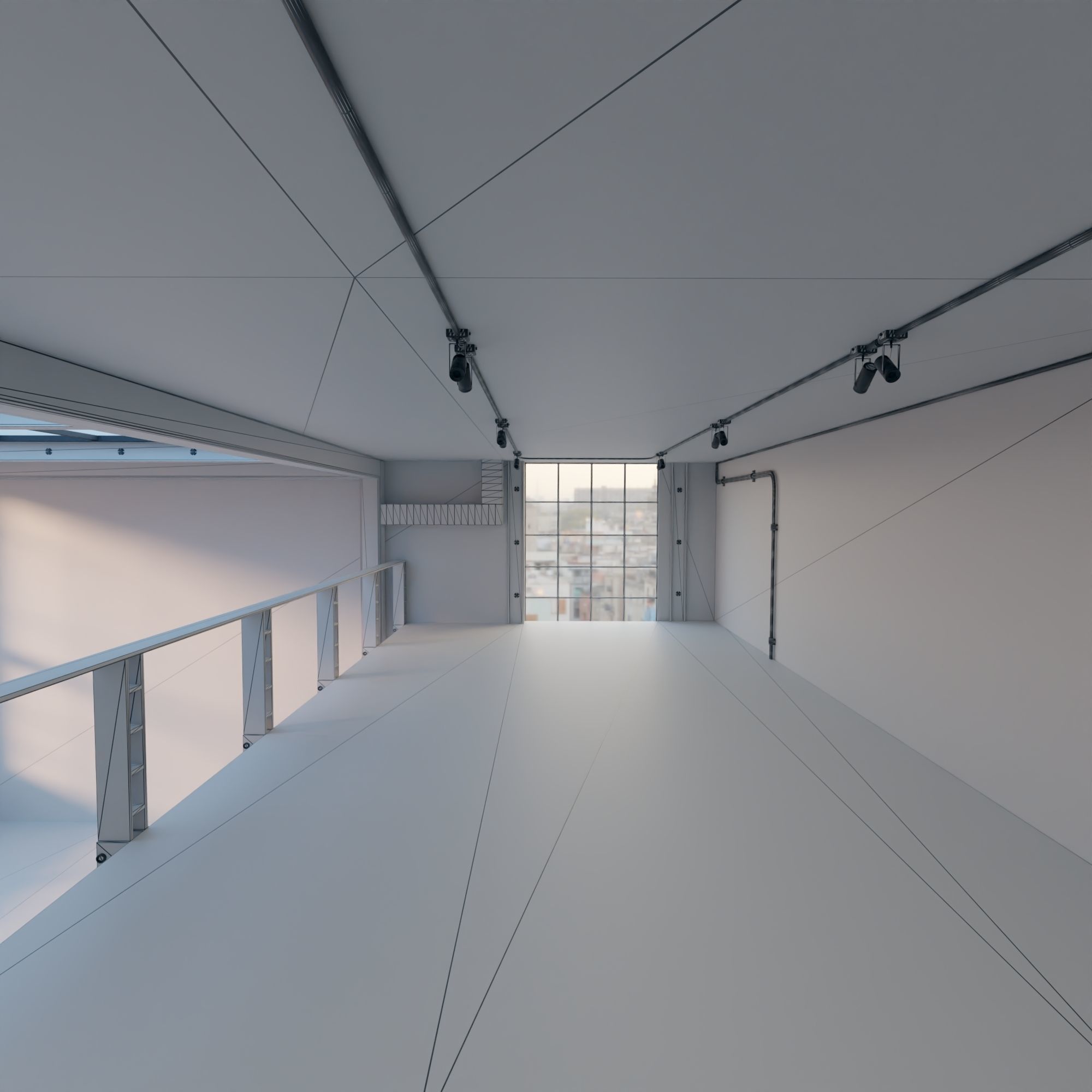 Industrial Loft Interior Scene 3D model | CGTrader