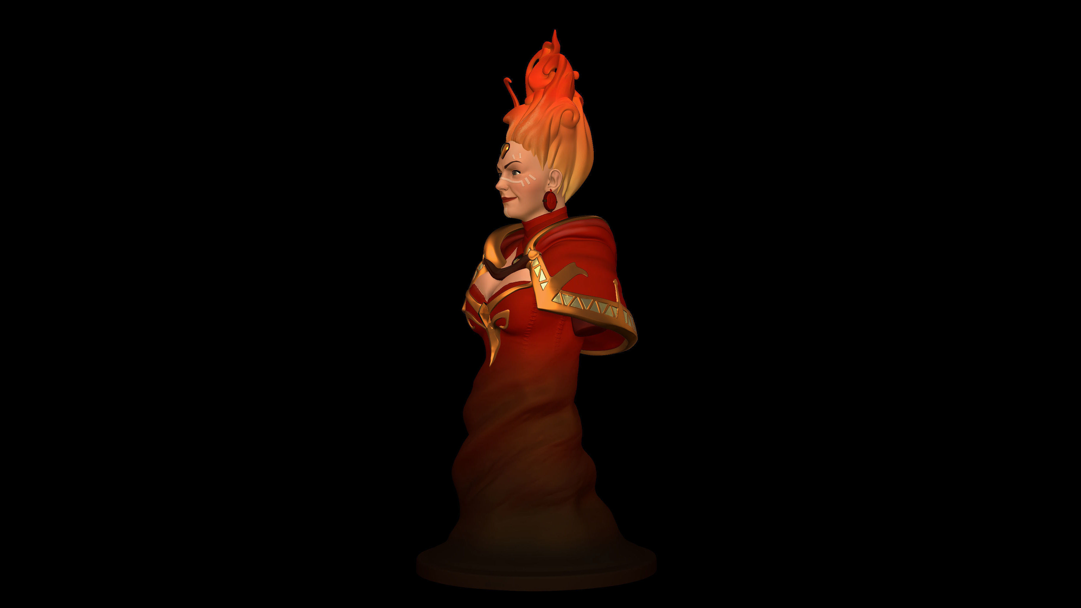 Queen Lina Dota 2 Chess Piece 3D model 3D printable | CGTrader